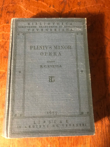 Plinius Minor: Opera – The Paideia Institute Store