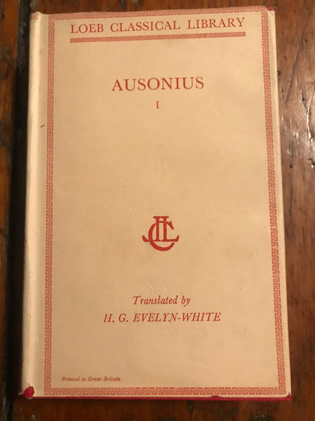 Ausonius I [Loeb] – The Paideia Institute Store