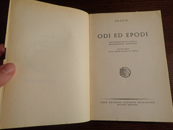 Orazio: Odi ed Epodi (Horace's Odes and Epodes) – The Paideia Institute ...